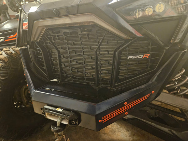 Polaris RZR Pro R Grill Badge 2022-2024 Pro R (Grey PRO, Red R) – 3D ...