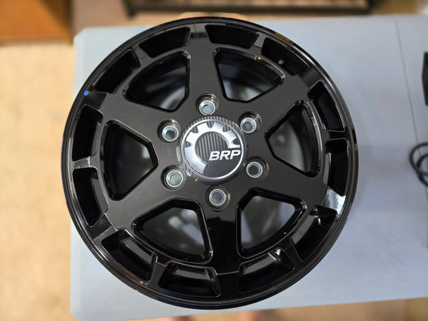 Can Am Maverick R OEM wheel black center caps with BRP logo – 3D Workshop